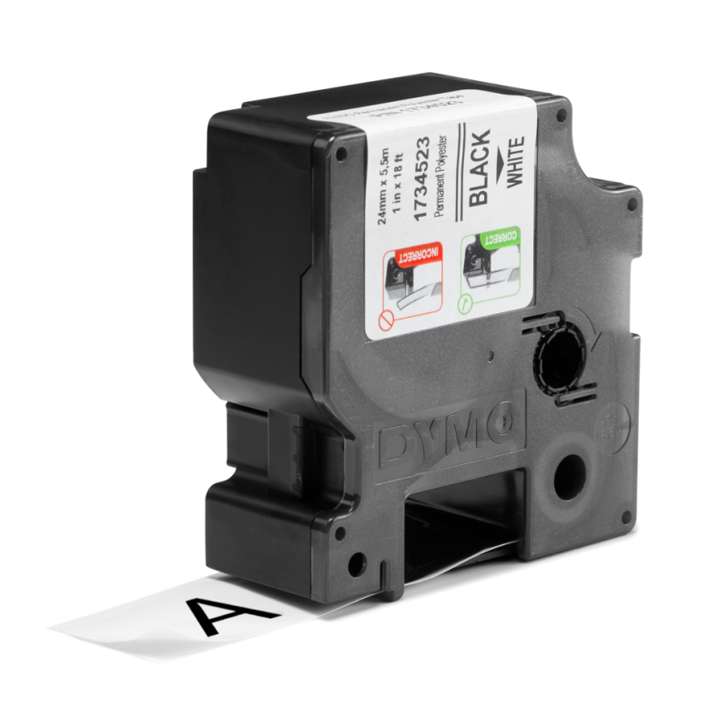 Dymo 1734523RHINO Permanent Polyester Size: 24mm x 5,5m